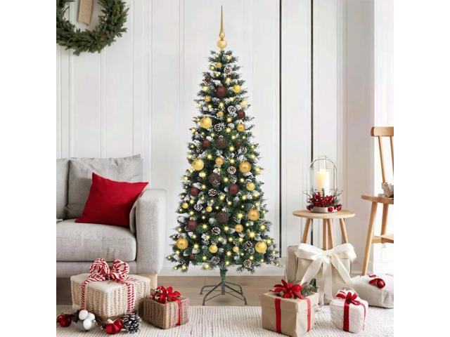 Click here for vidaXL Artificial Christmas Tree with 150 LEDs Gre... prices