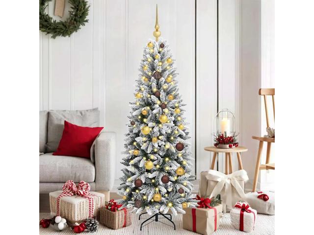 Click here for vidaXL Artificial Christmas Tree with 150 LEDs Whi... prices