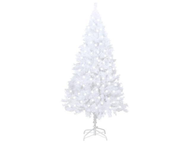 Click here for vidaXL Artificial Christmas Tree White PVC 47.2 in... prices