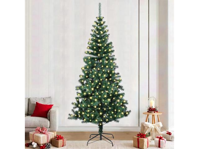 Click here for vidaXL Artificial Pre-lit Christmas Tree Green 94.... prices