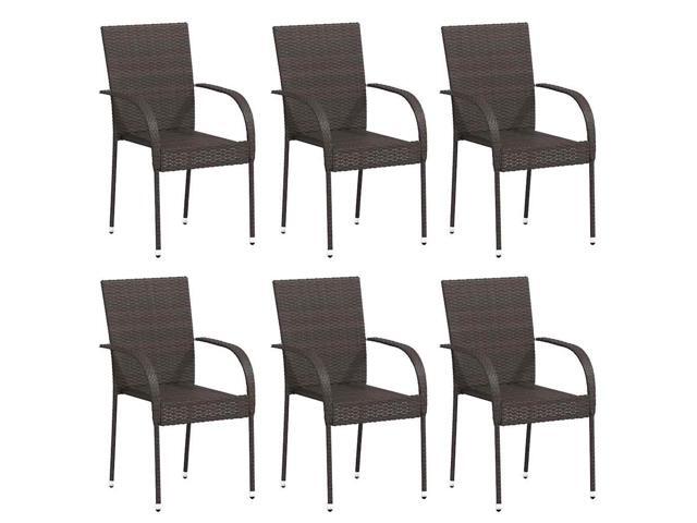 Click here for vidaXL Stackable Patio Chairs 6 pcs Outdoor Patio... prices