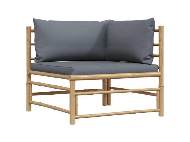 Click here for vidaXL Patio Corner Sofa Sectional Sofa with Cushi... prices