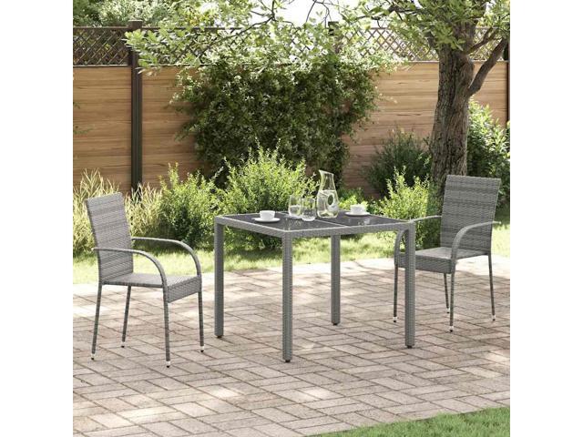 Click here for vidaXL Stackable Patio Chairs 2 pcs Outdoor Patio... prices