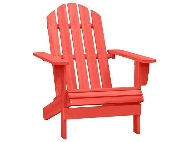 Click here for vidaXL Patio Adirondack Chair Solid Fir Wood Red prices