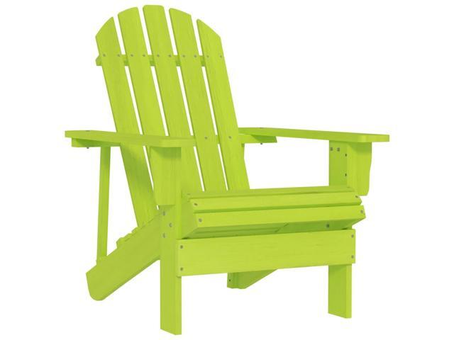 Click here for vidaXL Patio Adirondack Chair Solid Fir Wood Green prices
