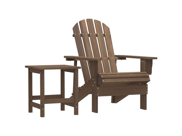 Click here for vidaXL Patio Adirondack Chair with Table Solid Fir... prices