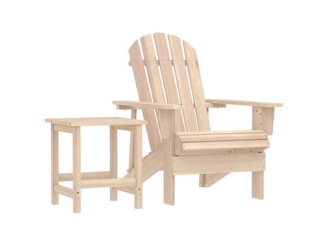 Click here for vidaXL Patio Adirondack Chair with Table Solid Fir... prices