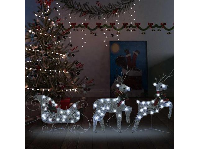 Click here for vidaXL Reindeer & Sleigh Christmas Decoration 60 L... prices