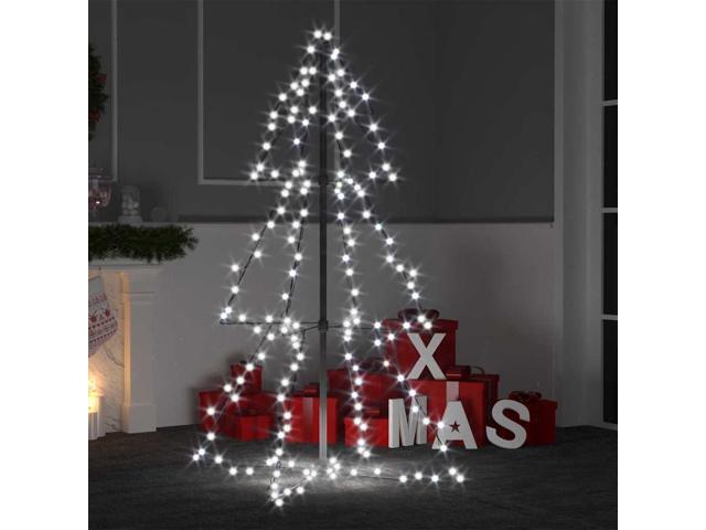 Click here for vidaXL Christmas Cone Tree Artificial Xmas Tree wi... prices