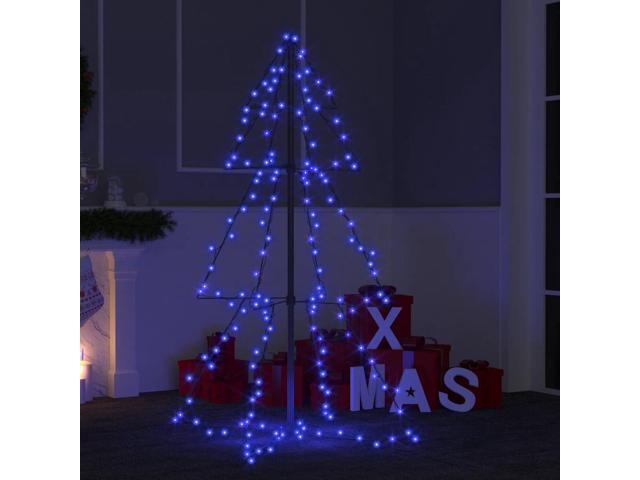 Click here for vidaXL Christmas Cone Tree Artificial Xmas Tree wi... prices