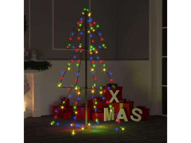Click here for vidaXL Christmas Cone Tree Artificial Xmas Tree wi... prices