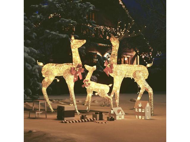 Click here for vidaXL Christmas Decoration Xmas Pre-Lit Reindeer... prices