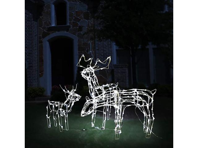 Click here for vidaXL Christmas Reindeers 3 Pcs Christmas Lightin... prices