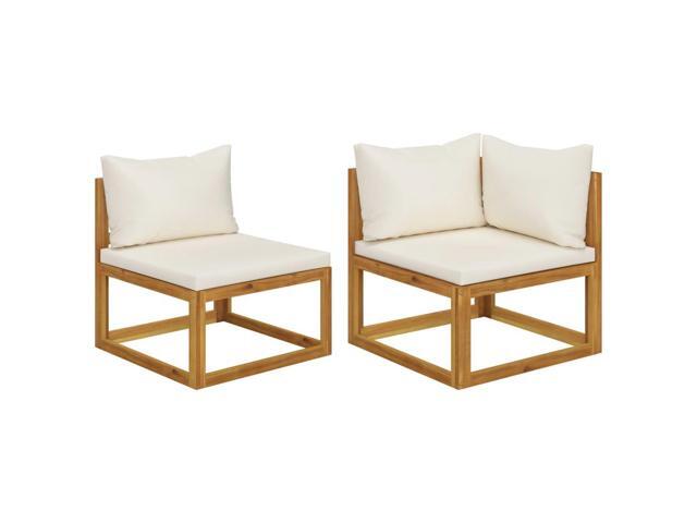 Click here for vidaXL Sofa Set 2 Piece Outdoor Sectional Sofa wit... prices