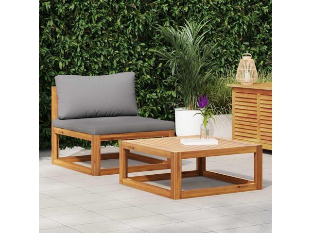 Click here for vidaXL Patio Sofa Set 2 Piece Modular Seat with Te... prices