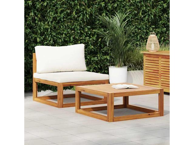 Click here for vidaXL Patio Sofa Set 2 Piece Modular Seat with Te... prices
