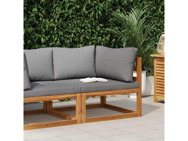 Click here for vidaXL Solid Acacia Wood Sectional Corner Sofa & D... prices