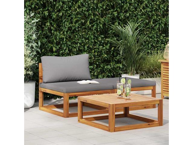 Click here for vidaXL Patio Lounge Set 3 Piece Sectional Sofa wit... prices