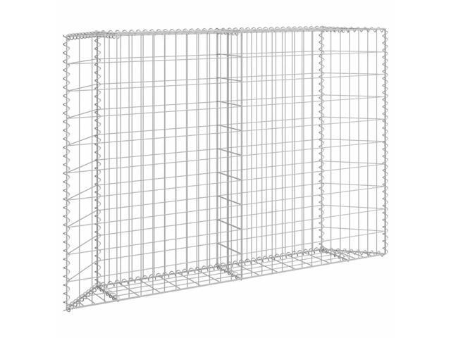 Click here for vidaXL Trapezium Gabion Raised Bed Galvanized Stee... prices