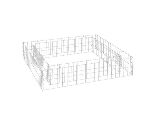 Click here for vidaXL Gabion Raised Bed Galvanized Steel 39.4 Out... prices