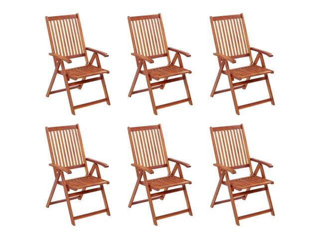 Click here for vidaXL Patio Folding Chairs 6 Pcs Camping Garden L... prices