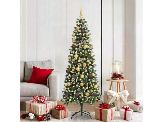 Click here for vidaXL Artificial Christmas Tree with 300 LEDs Gre... prices