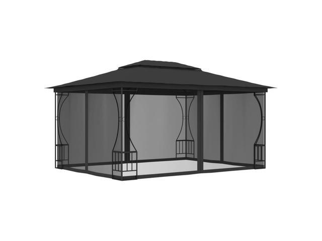 Click here for vidaXL Gazebo with Nets 9.8x13.1x8.7 Anthracite prices