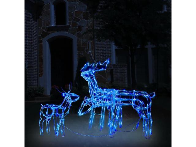 Click here for vidaXL 3 Piece Christmas Light Display Reindeers 2... prices