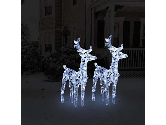 Click here for vidaXL Christmas Reindeers 2 Pcs Light Display wit... prices