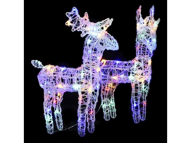 Click here for vidaXL Christmas Reindeers 2 Pcs Light Display wit... prices