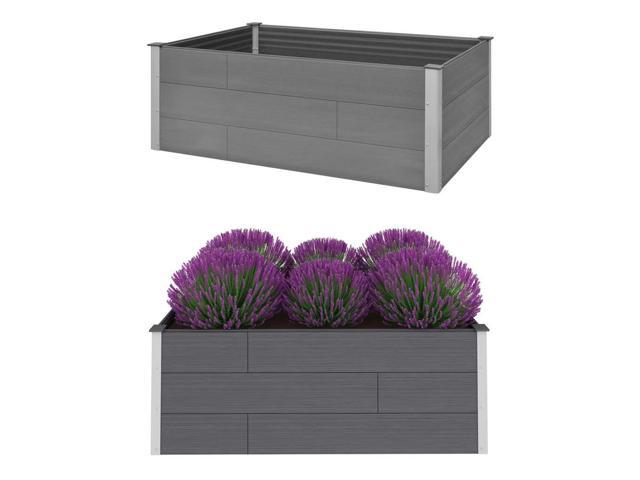 Click here for vidaXL Garden Raised Bed WPC 59.1x39.4x21.3 Gray prices