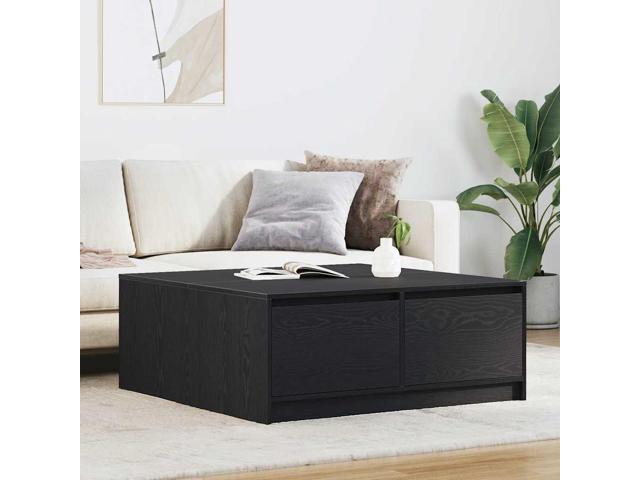 Click here for vidaXL Coffee Table Black Oak Engineered wood 39.4... prices
