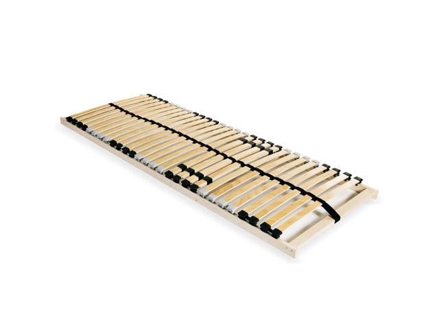 Click here for vidaXL Bed Slatted Base Natural Beechwood Solid be... prices