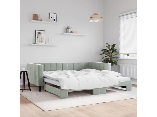 Click here for vidaXL Day Bed Upholstered Daybed Sleeper Bed with... prices