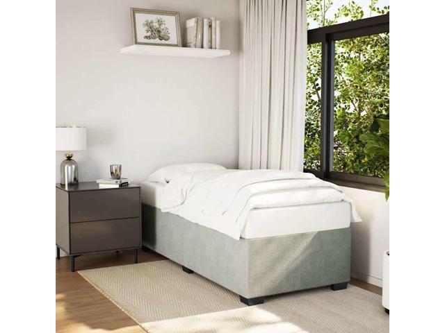 Click here for vidaXL Bed Frame Light Grey prices