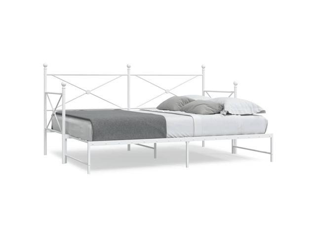 Click here for vidaXL Daybed With Trundle White Steel Double prices