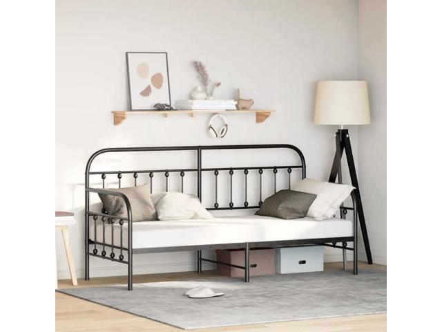 Click here for vidaXL Daybed Frame with Headboard Black 31.5 x 78... prices
