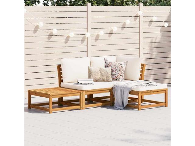 Click here for vidaXL Garden Lounge Set Cream white  Wood prices