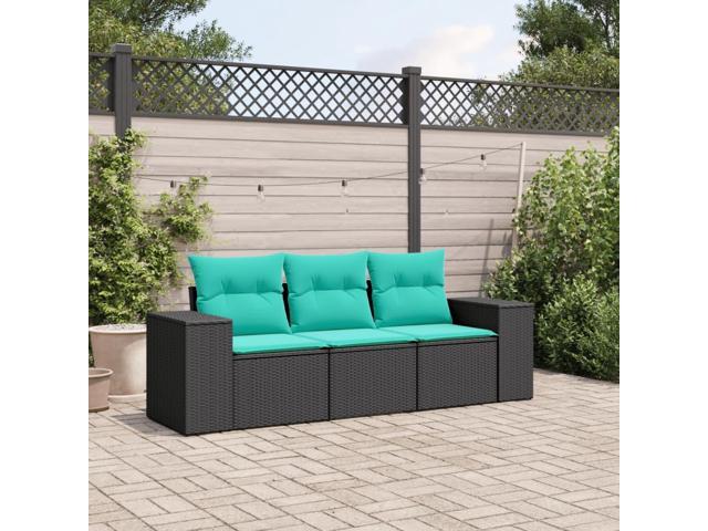 Click here for vidaXL Patio Sofa Set Black prices