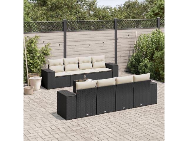 Click here for vidaXL Garden Sofa Set Black  Cream White prices