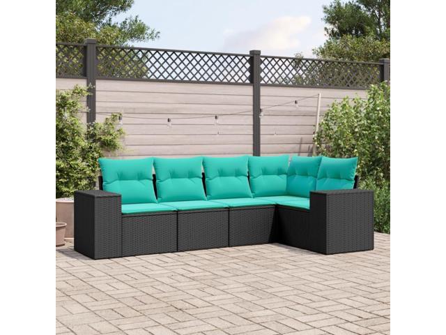 Click here for vidaXL Patio Sofa Set Black prices