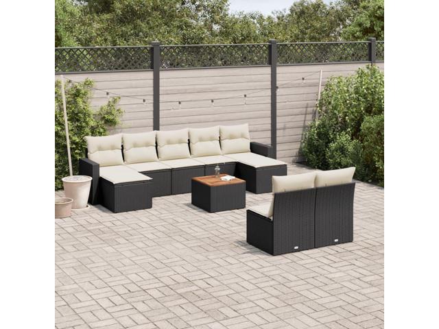 Click here for vidaXL Garden Sofa Set Black prices