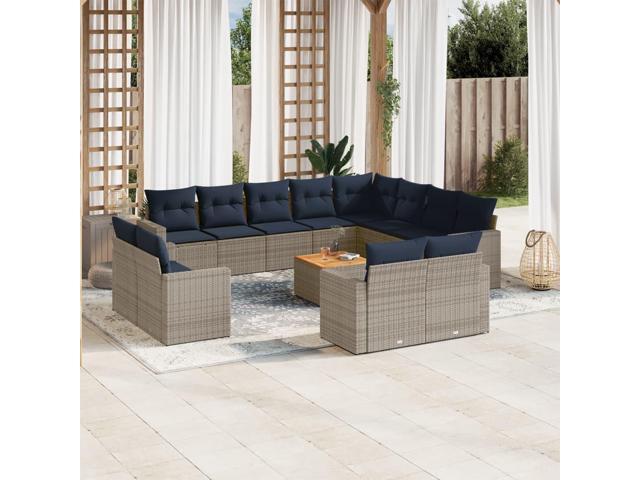 Click here for vidaXL Patio Sofa Set with Cushions Outdoor Furnit... prices