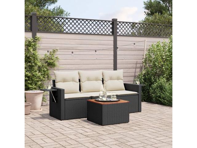 Click here for vidaXL Garden Sofa Set Black prices