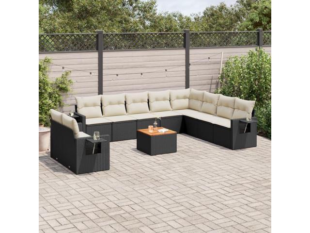 Click here for vidaXL Garden Sofa Set Black prices