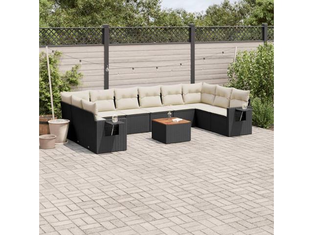 Click here for vidaXL Garden Sofa Set Black prices