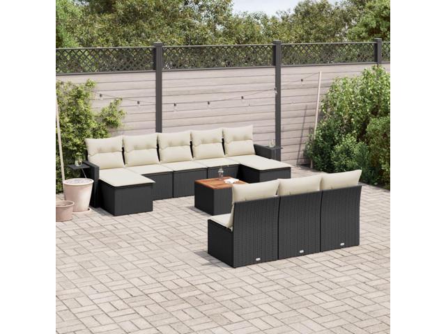 Click here for vidaXL Garden Sofa Set Black prices