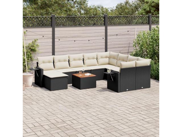Click here for vidaXL Garden Sofa Set Black prices
