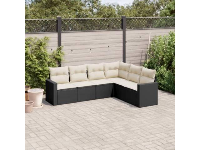 Click here for vidaXL Garden Sofa Set Black  Cream White prices