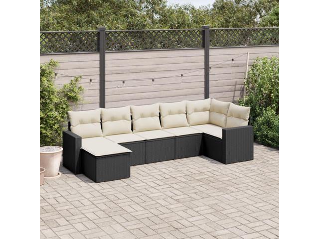 Click here for vidaXL Patio Sofa Set Black prices